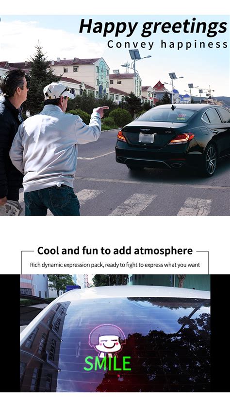 Car Mini Led Display For Rear Window