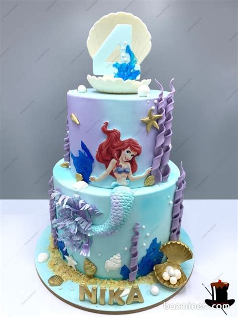 ایده های ناب برای جشن شما Mermaid Birthday Cakes Princess Birthday