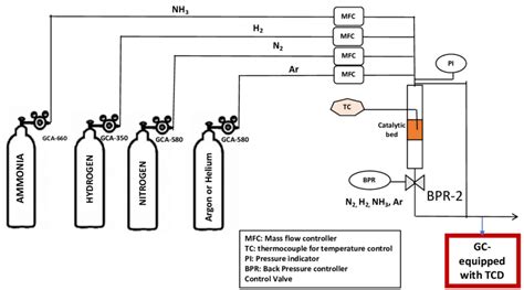 Figure S1 Experimental Setup Used For The Study Of Ammonia