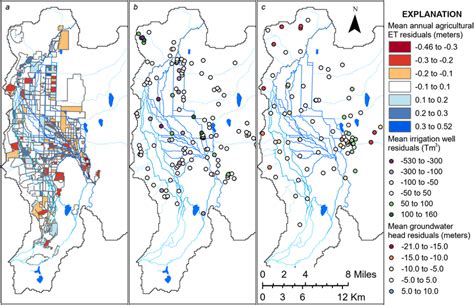 Calibration Results For The Carson Valley Modsim‐gsflow Model A Mean