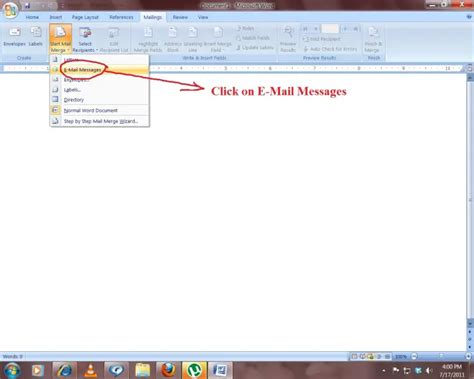Configure Mail Merge System On Ms Word 2007