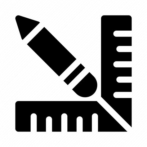 Measure Construction Ruler Square Dimensions Pencil Icon Download On Iconfinder