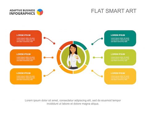 Free Vector Six Elements Plan Process Chart Template For Presentation