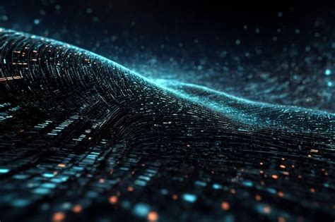 premium photo wallpaper of abstract futuristic cyberspace with binary
