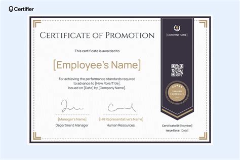 15 Certificate Of Promotion Templates