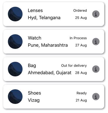 Sagar R Kothari SwiftUI List View With Elevated Cards