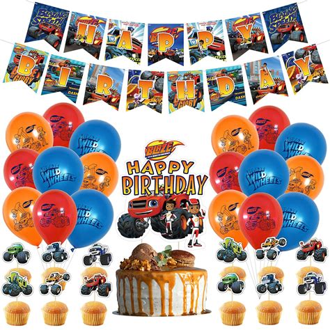 Buy Blaze And The Monster Machines Party Supplies Including Balloons