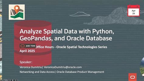 Analyze Spatial Data With Python Geopandas And Oracle Database Youtube