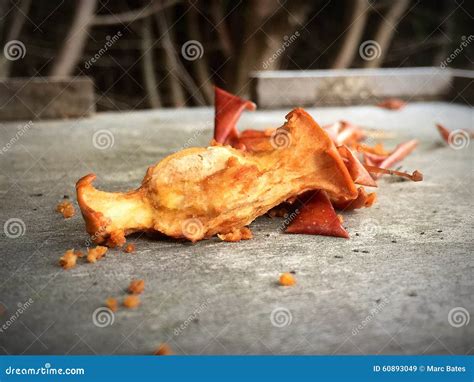 Apple Core Decomposing Stock Image Image Of Table Brown 60893049