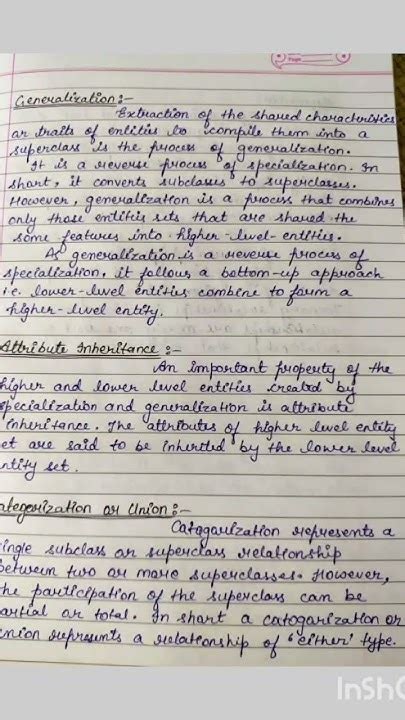 Enhanced Er Model Subclass Superclass Specialization Generalization Aggregation Definitions