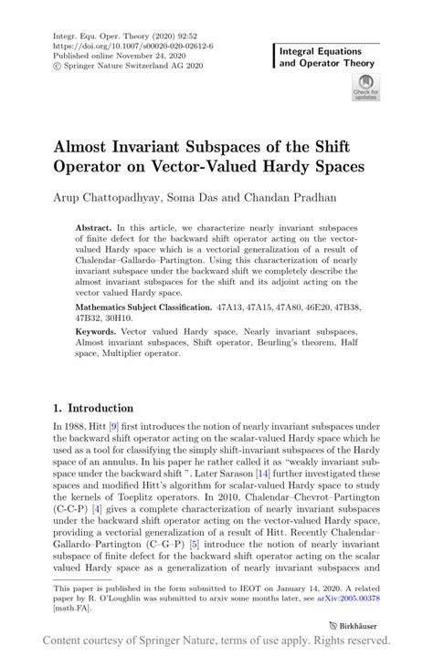 Almost Invariant Subspaces Of The Shift Operator On Vector Valued Hardy