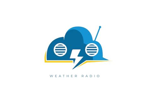 Premium Vector Weather Radio Logo