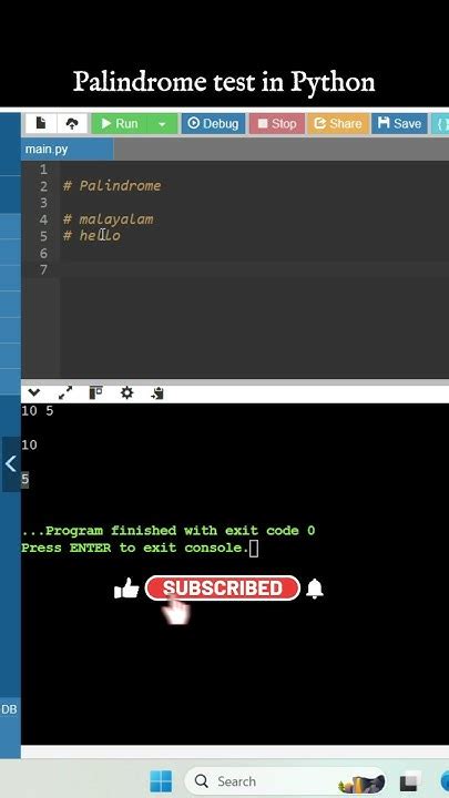 🔍 How To Check If A String Is A Palindrome In Python Easy Python