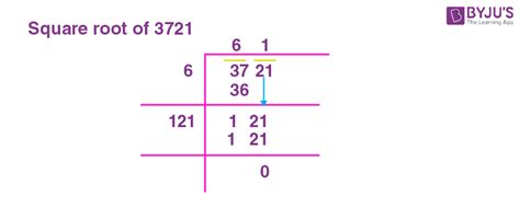 Square Root Of 3721 How To Find Square Root Of 3721