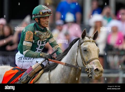 John Velazquez Atop Sandman Looks On After Participating In The 150th