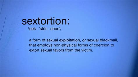 Sextortion Warning NEWS DIVISION OF PUBLIC SAFETY SECURITY