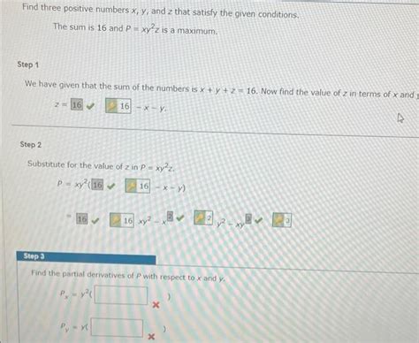 Solved Z Find three positive numbers x, y, and z that | Chegg.com
