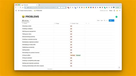 Create A Problems Database Content Creation Create A Problems Database Content Creation