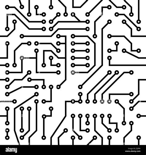 Seamless Wallpaper Circuit Board Pattern Hi Res Stock Photography And Images Alamy