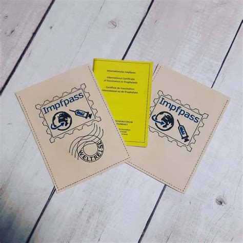 Stickdateien Ith Impfpass Giga Set Impfbuch Impfausweis Motive