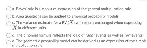 Solved A Bayes Rule Is Simply A Re Expression Of The Chegg Com