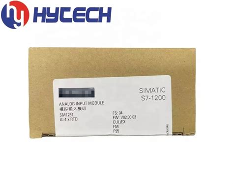 Hytech Siemens S7 1200 Plc Simatic S7 1200 Analog Input 4xai Rtd Module Sm1231 Rtd 6es7231 5pd32