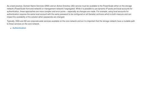 Network Services And Authentication Reference Architecture—genetec Storage Bundle With Dell