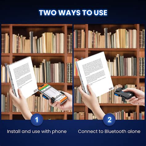 Upgraded Eyoyo Qr Bluetooth Barcode Scanner Wireless Back Clip Phone