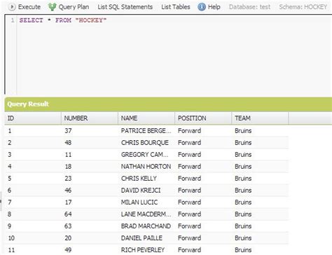 Sql Quick Start With Explorer Sections Of Nuodb Query Nuodb
