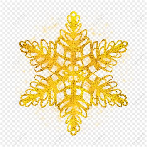 Christmas Golden Snowflake Abstract Light Effect Christmas Lights Abstract Style Snowflake