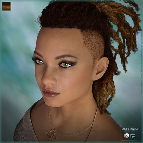 Touchable Shaved Side Dread Daz 3d