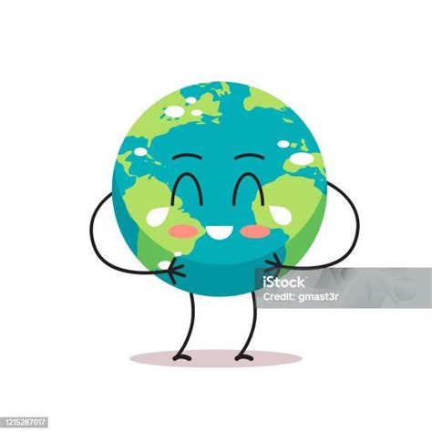 슬픈 지구 문자 우는 불행한 만화 마스코트 글로브 인물 은 플라스틱 기후 변화가 고립 된 행성 개념을 저장 말하지 가공의 인물에 대한 스톡 벡터 아트 및 기타 이미지