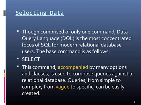 Introduction To Sql Ppt