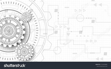 Circuit Technology Background Hi Tech Digital Data Stock Vector Royalty Free 1722035866