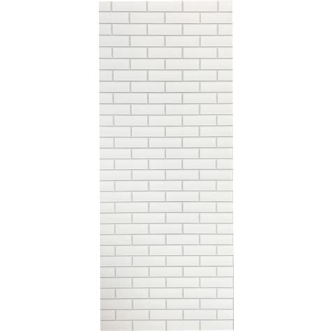 London Matt Tile Premium White Waterproof Shower Panel 1 Metre Wet Wall Works