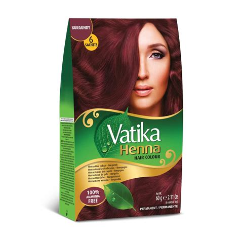 "VATIKA Henna Burgundy Hair Color - 60 Grams (2.11oz)" - Walmart.com