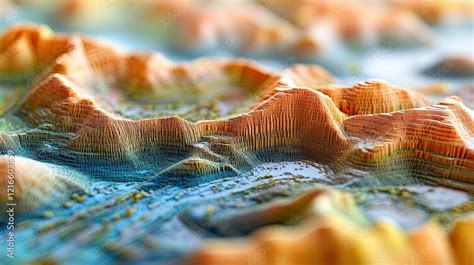 Gis Geodata Mapping Concept Showcasing Terrain Models Spatial Data