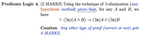 Solved Predicate Logic MARKS Using The Technique Of Chegg