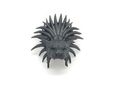 Tezcatlipoca Aztec Headdress Black