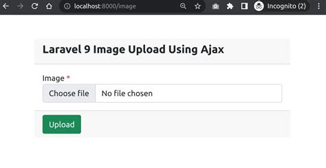 How To Upload Image Using Ajax In Laravel 9 With Validation
