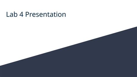 lab 4 compliance power point presentation ppt