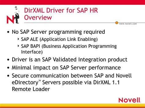 Ppt Configuring Dirxml™ Drivers For Erp Systems Powerpoint