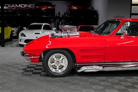 1963 Chevrolet Corvette Stingray Split Window 8 Miles Red Coupe 8 71 Blown 540 B Used
