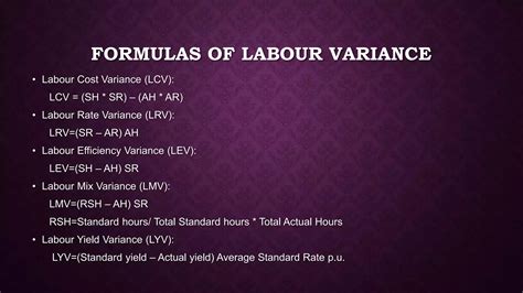 Labour Variance Analysis Pptx