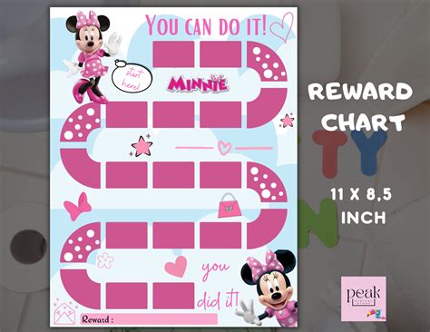 Instant Download Reward Chart Printable Chart Minnie Chart OFF