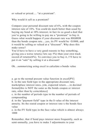 Using Excel For TVM Calculations REV There Are Methods To D Docx