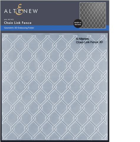 Altenew 3d Embossing Folder Chain Link Fence