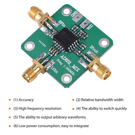 3x Ad831 High Frequency Transducer Rf Mixer Module 500mhz Bandwidth Rf Frequency Converter