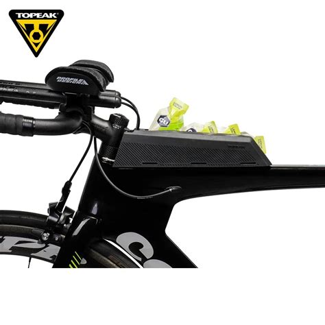 Topeak 로드 바이크 트라이애슬론 탑 튜브 백 타임 트라이얼 사이클링 에너지 바 젤 프레임 백 자전거 프론트 튜브 보관 패니어 Tc2307b
