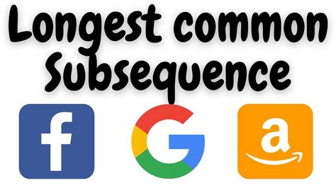 Longest Common Subsequence Leetcode Python Longest Common Subsequence